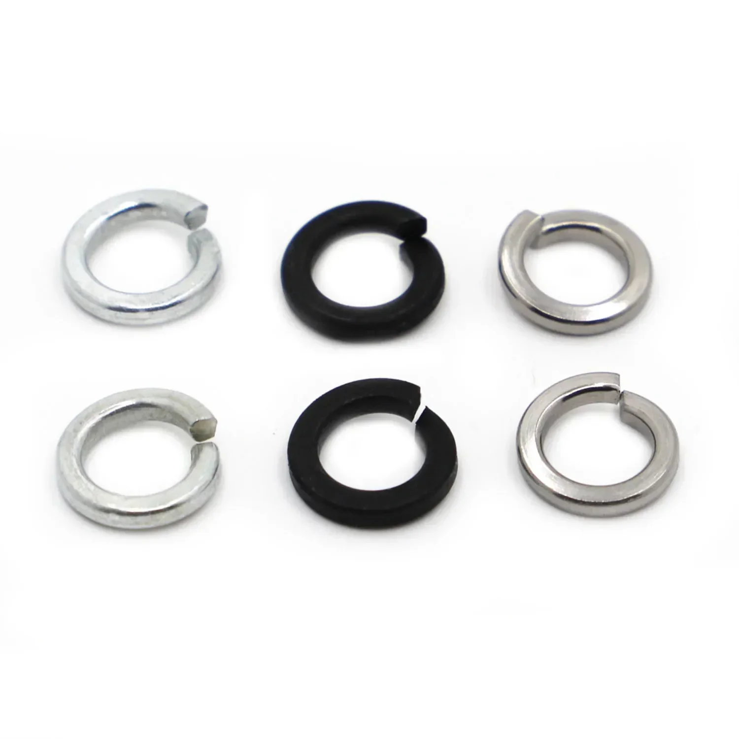 GB93 Stainless Steel Black White Zinc-plated Spring Split Lock Washer ...