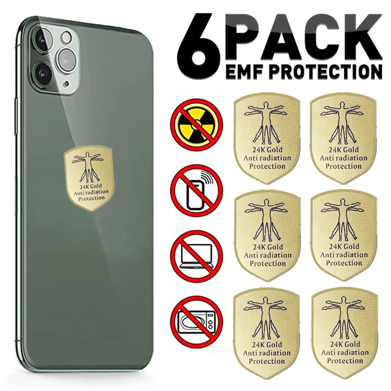 Universal Mini Radiation Stickers Mobile Phone Anti Radiation Metal ...