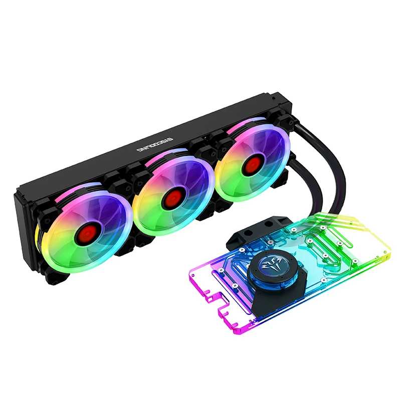 Syscooling video card AIO water cooler 240mm/360mm radiator full cover ...