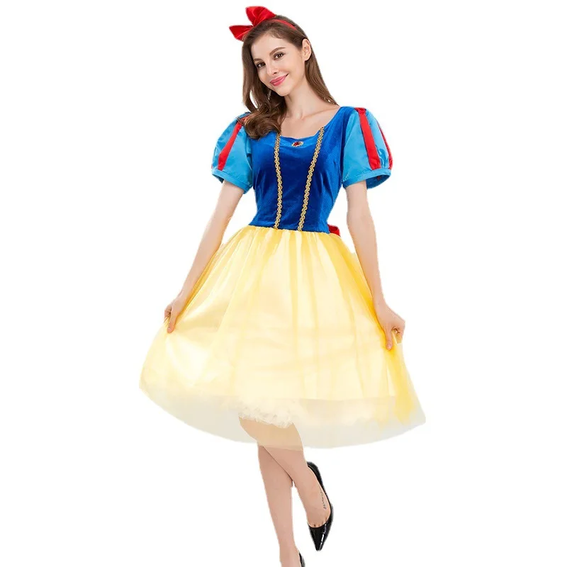 Halloween adult Snow White dress stage show cosplay Princess Dress ...
