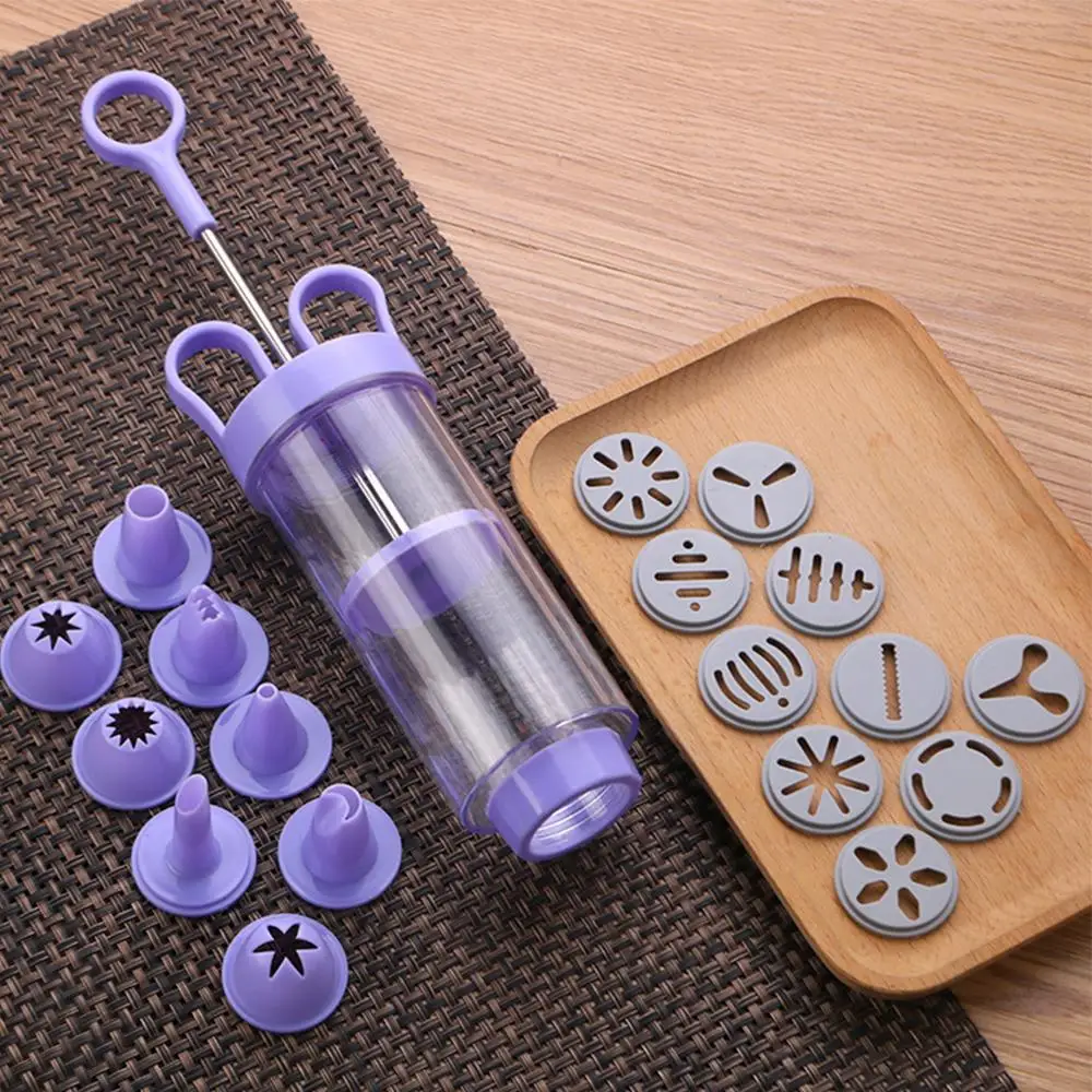 Cookie-Press-Icing-Kit-Cookie-Cutter-Mold-Gun-DIY-Pastry-Syringe ...