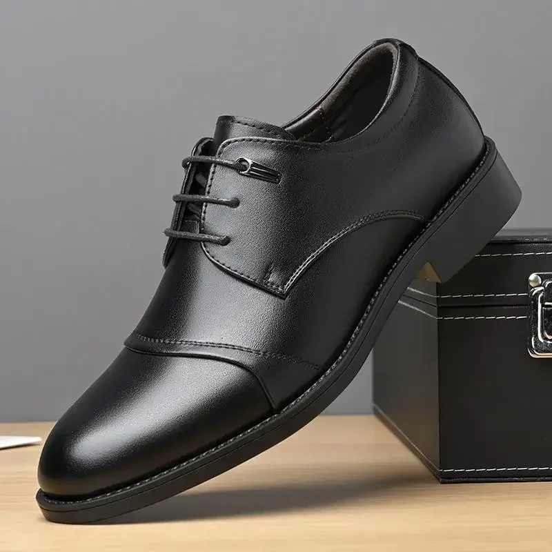 Luxury-Oxford-Men-s-Derby-Men-s-Pointed-Toe-Dress-Genuine-Leather ...