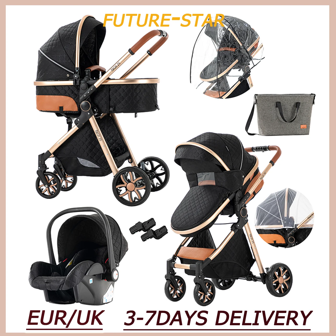 lightweight-stroller-baby-carriag-Baby-stroller-3-in-1-stroller-baby ...