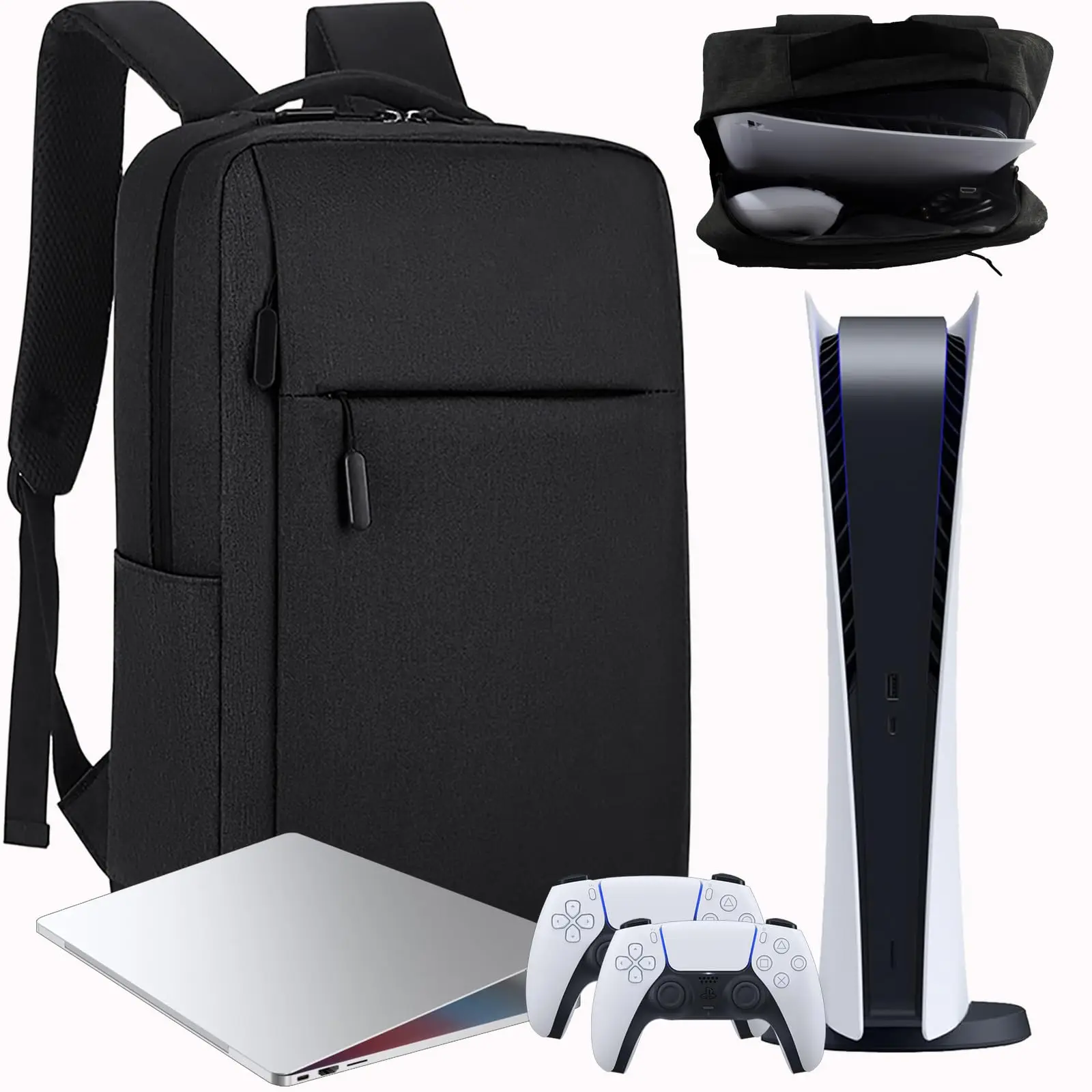 Gaming Travel Backpack for PS5, Protective Carrying Case Storage Bag ...