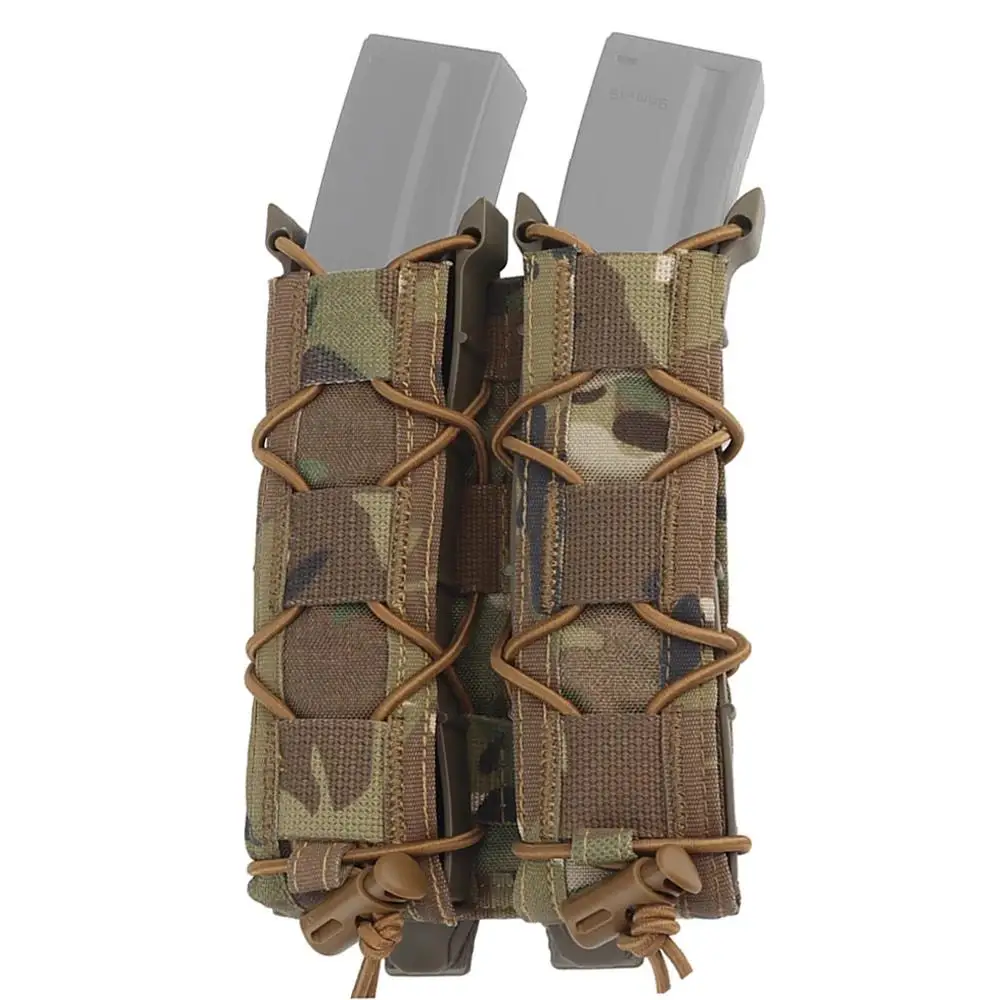 Tiger Type Long Mag Pouch 9mm/.45 Mag Holder Double Bag for MP5 MP7 ...