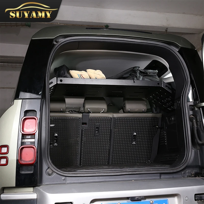 Aluminum-Alloy-Trunk-Cargo-Shelves-Tail-Box-Storage-Rack-For-Land-Rover ...