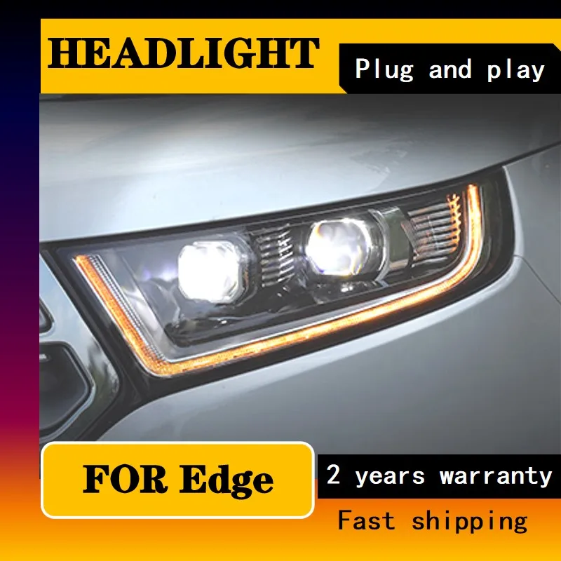 Car-Styling-Headlights-for-Ford-Edge-2015-2018-for-Edge-head-lamp-LED ...