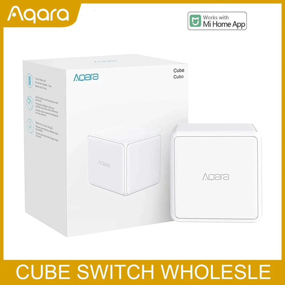 Original Aqara Magic Cube Zigbee Version Controller By Six Actions App Mi Home Controller For ...
