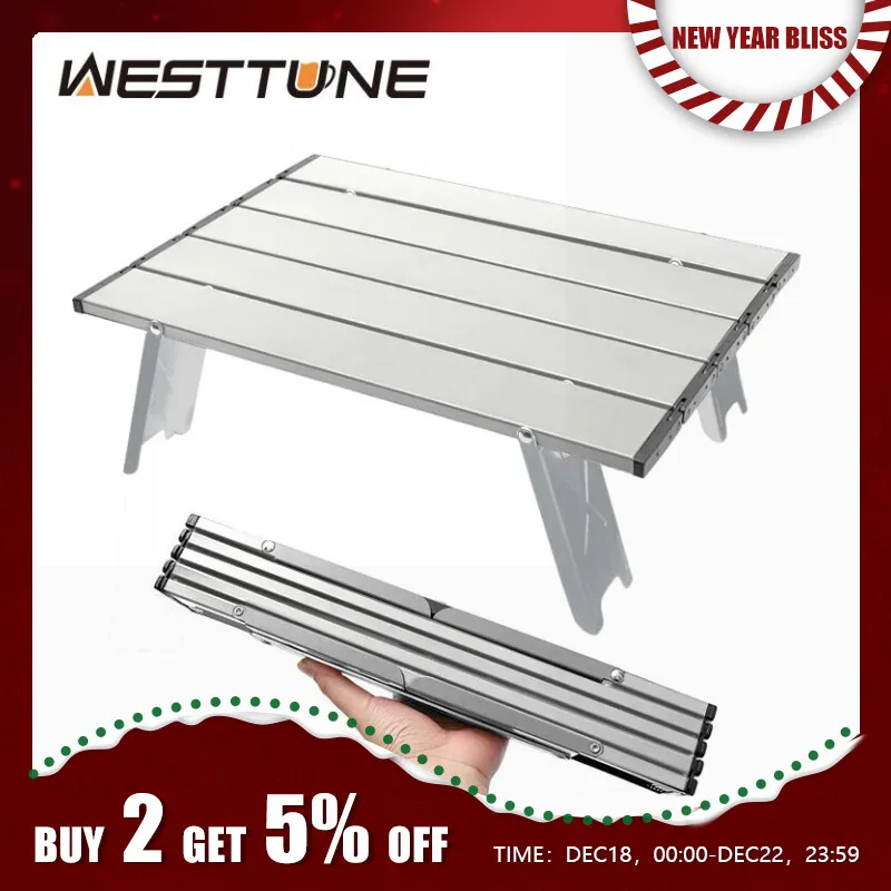 WESTTUNE-Mini-Camping-Table-Ultralight-Portable-Aluminum-Alloy-Outdoor ...
