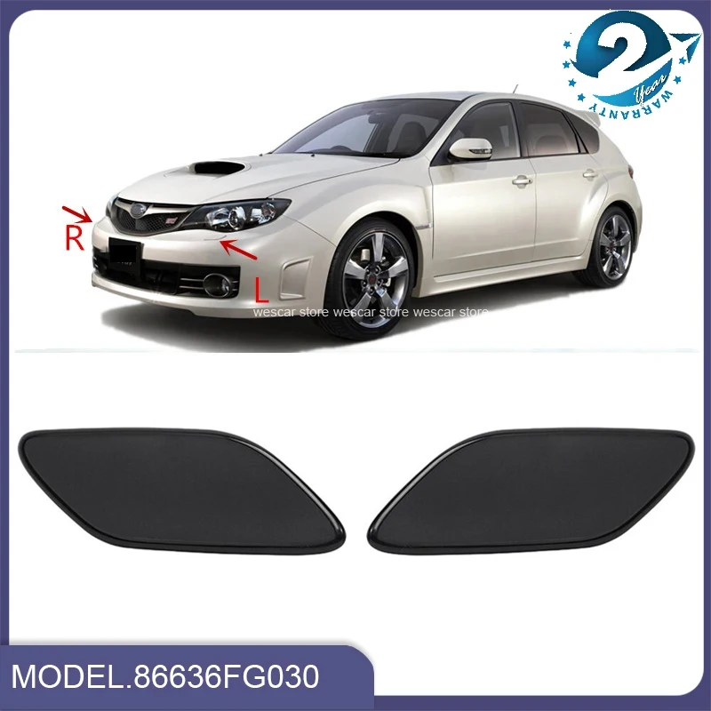 Left-Right-Front-Bumper-Headlight-Washer-Nozzle-Covers-Spray-Lid-Cap ...