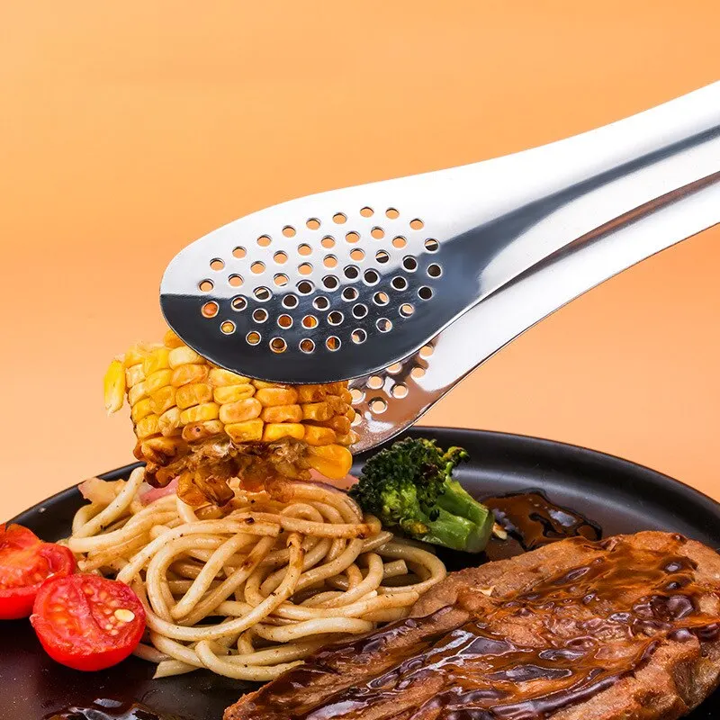 1pc-Silvery-Kitchen-Utensils-BBQ-Food-Clip-Kitchen-Chief-Tongs ...