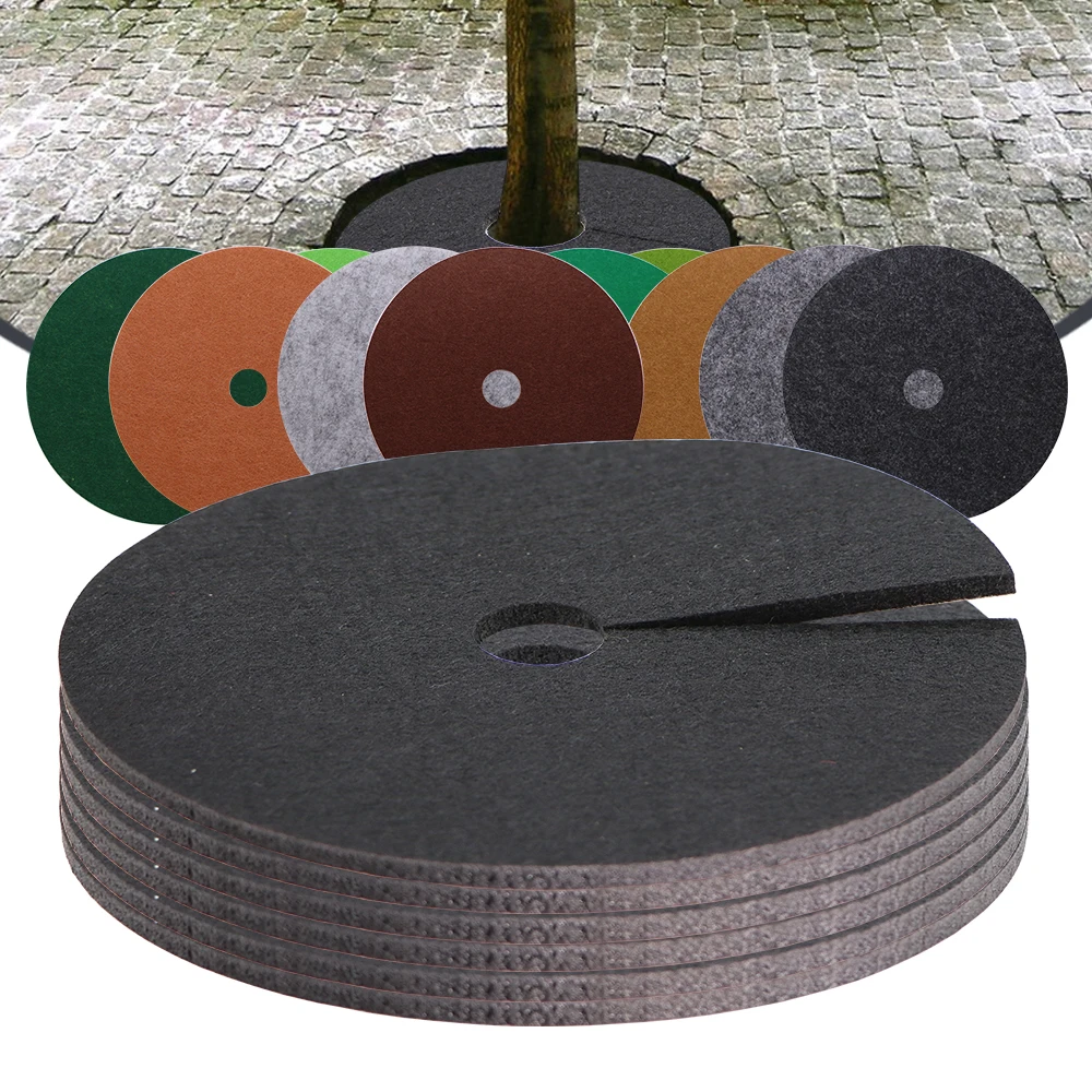 1PC-2MM-Thick-Mulch-Ring-Mat-Non-Woven-Tree-Root-Protector-Cover-Weed ...