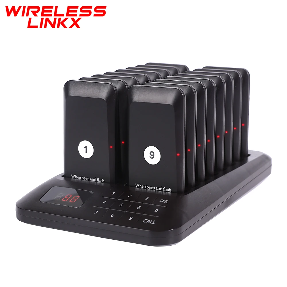 Wirelesslinkx Wireless Restaurant Buzzer Pager System For Coffee ...