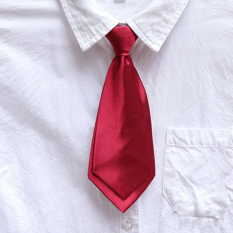 Handmade-Bow-Tie-Necktie-Solid-Color-Double-Layer-Women-s-and-Children ...