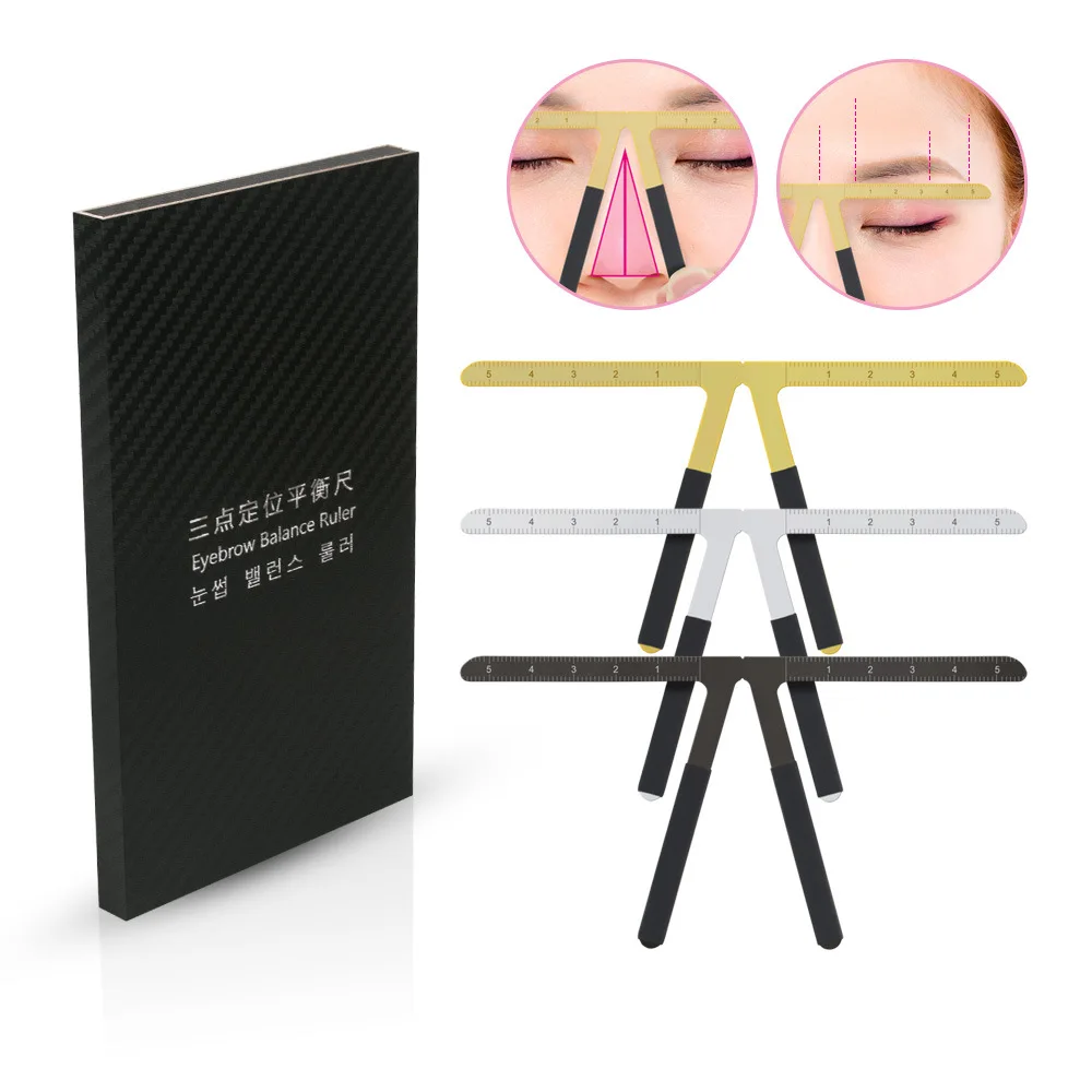 1pcs-Microblading-Embroidered-Metal-Eyebrow-Ruler-Three-point ...
