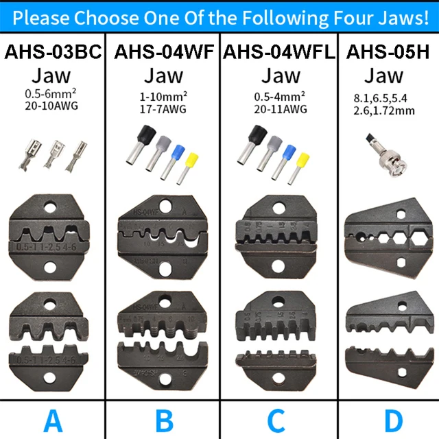 A03B A40J A05H A02H2 A12 A02H Sterben Sets Für HS-FSE- AM-10 Crimpen ...