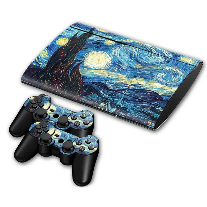 Starry Vinyl Decal Cover Faceplate Skin Kit For Ps3 Super Slim Skin ...