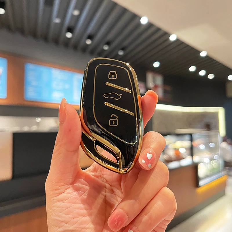 3 Button TPU Car Remote Key Case Cover for Saic MG ZS EV MG6 EZS HS EHS 2019 2020 Roewe RX5 I6 ...