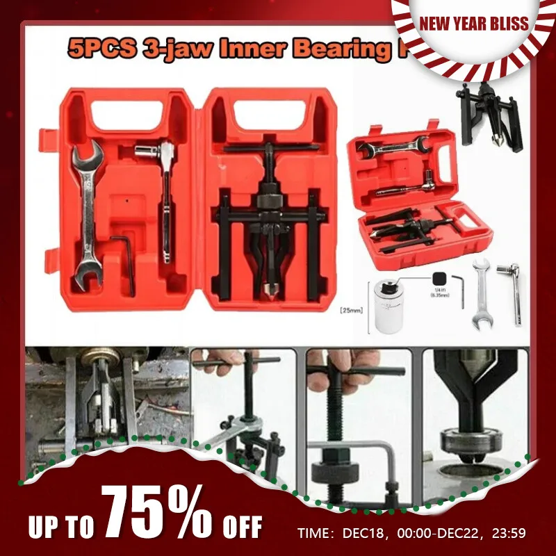 5PCS-3-jaw-Inner-Bearing-Puller-Gear-Extractor-Carbon-Steel-Heavy-Duty ...