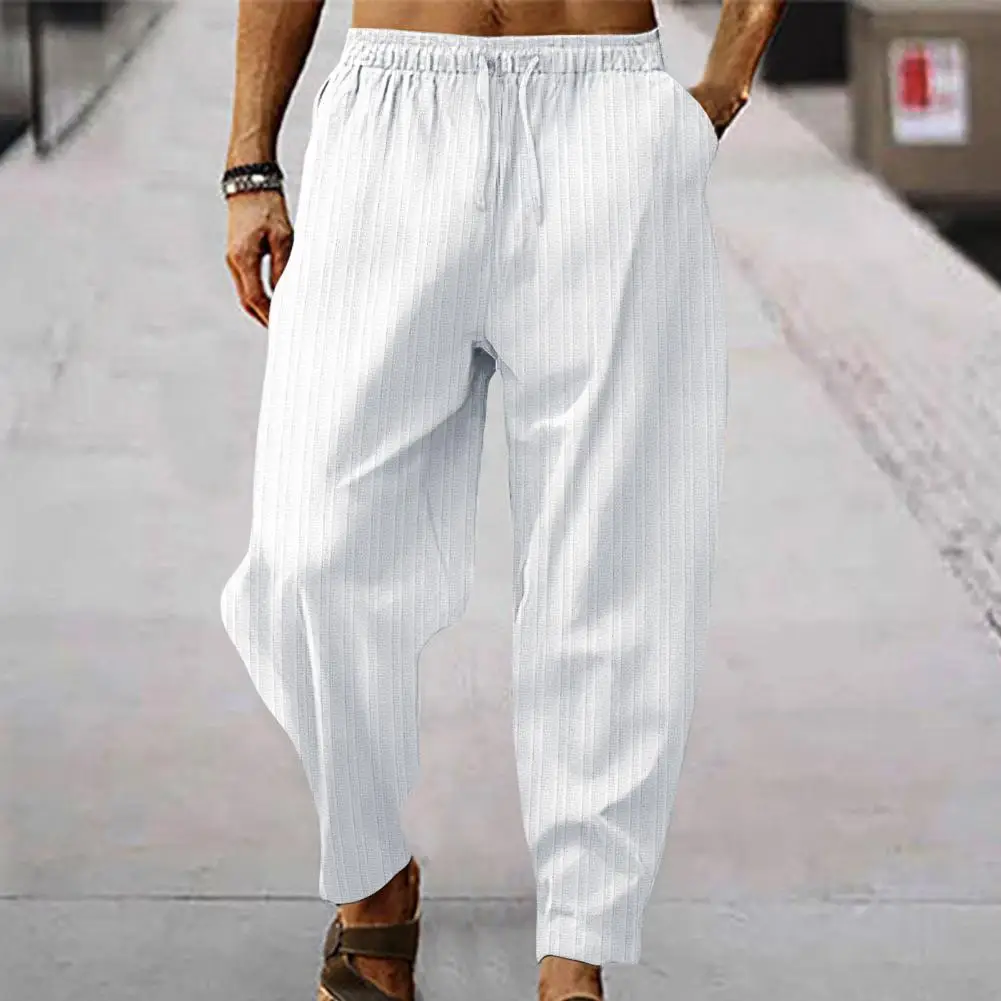 Loose-Pants-Comfortable-Wide-Leg-Men-s-Sweatpants-Elastic-Waist-Soft ...