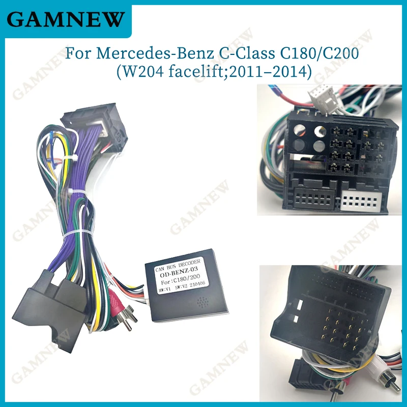 Car-16PIN-Aftermarket-Android-Stereo-Power-Cable-Adapter-With-Canbus ...