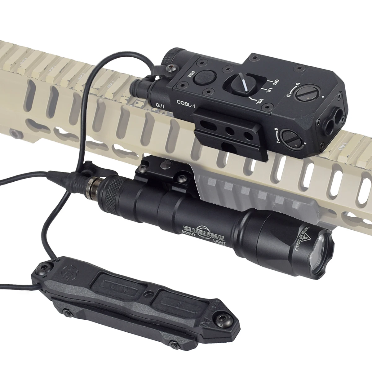 Tactical-Metal-CQBL-1-M300-M600-Surefire-Flashlight-Set-For-Airsoft ...