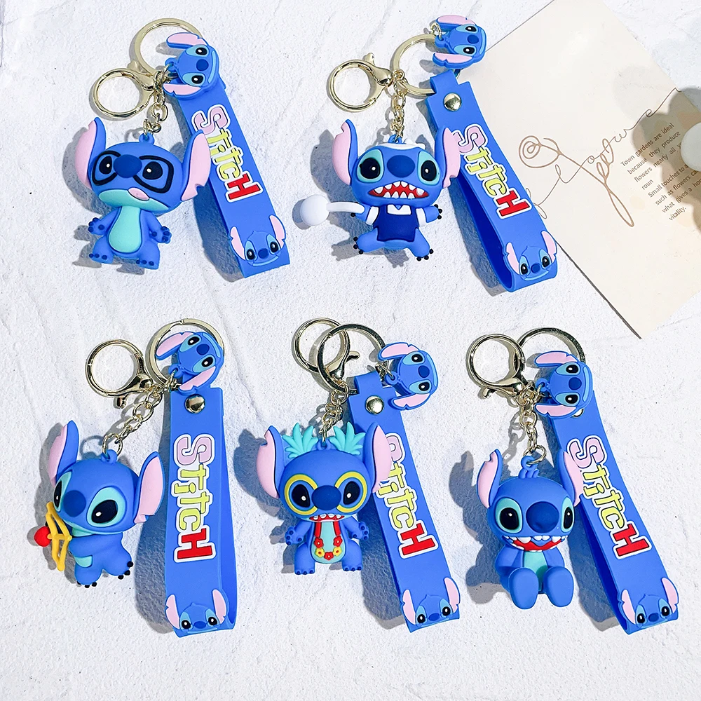 Disney-Stitch-Keychain-Variety-of-Cartoon-Lilo-Stitch-Cute-Doll-Keyring ...