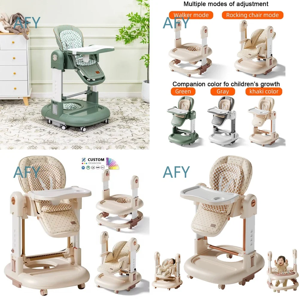 Kidilo Baby High Chair for Infants Toddlers Feeding Seat Foldable ...