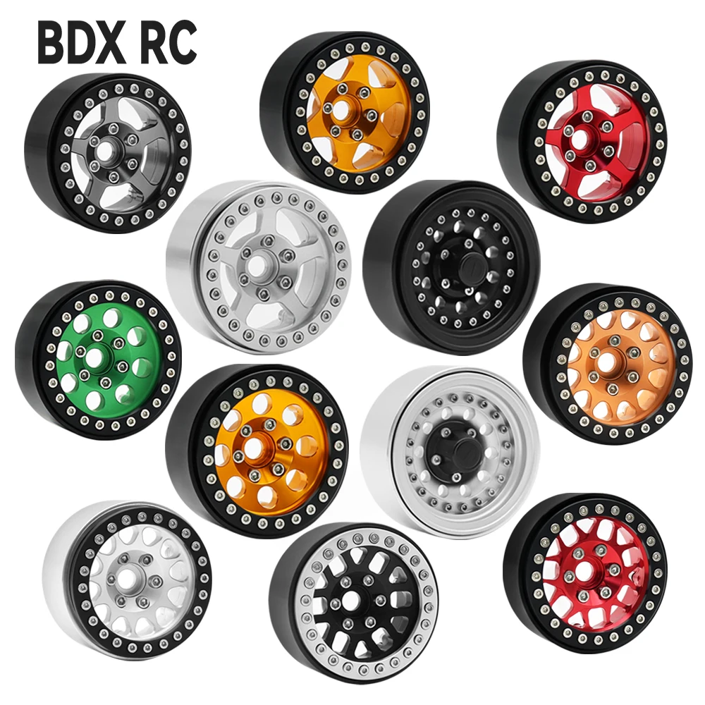 4Pcs-1-10-RC-Crawler-Aluminum-Alloy-1-9Inch-Beadlock-Wheel-Hub-Rim-for ...