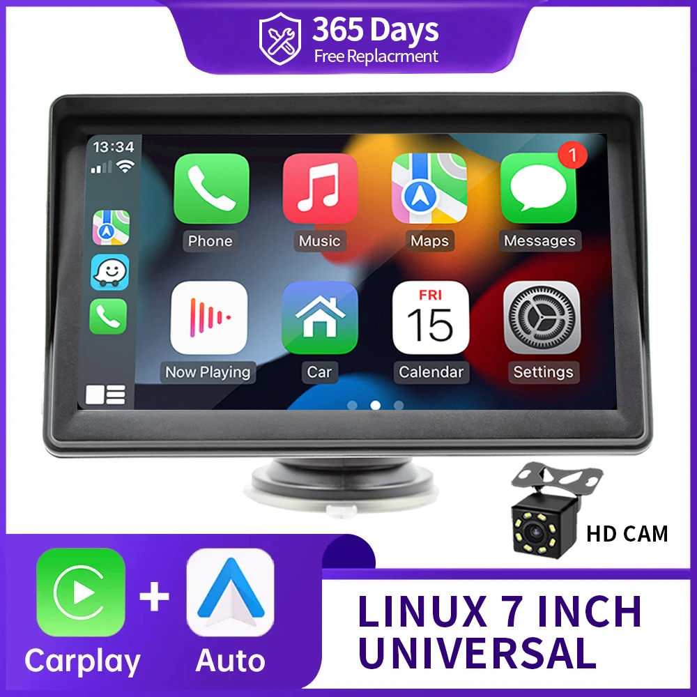 Universal-7inch-Car-Portable-Wireless-CarPlay-Tablet-Android-Auto ...