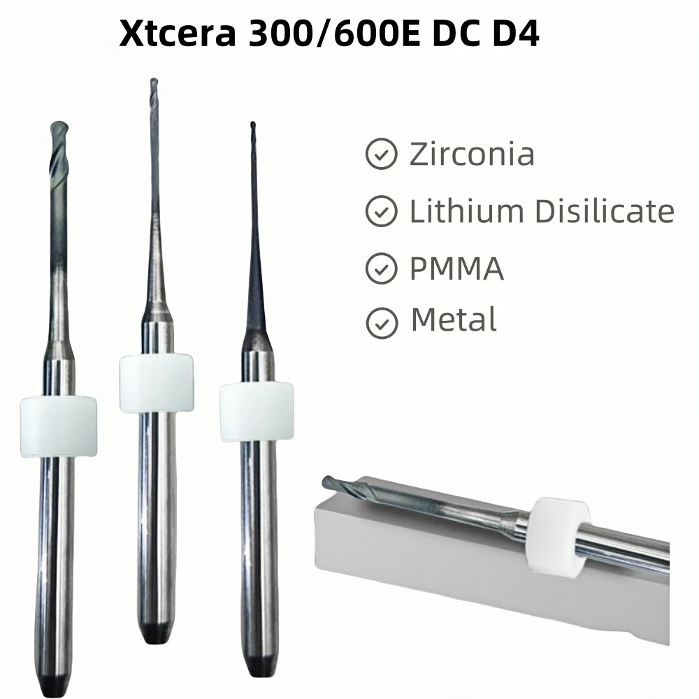 Xtcera 300/600E D4 Dental Milling Burs Diamond Coated Drill for ...