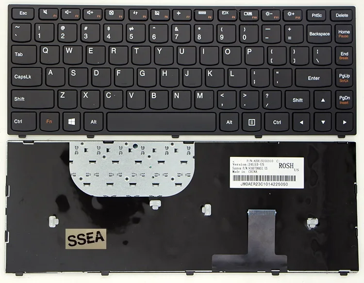 New US English Keyboard Black For Lenovo Ideapad Yoga 13 Yoga13 Laptop ...