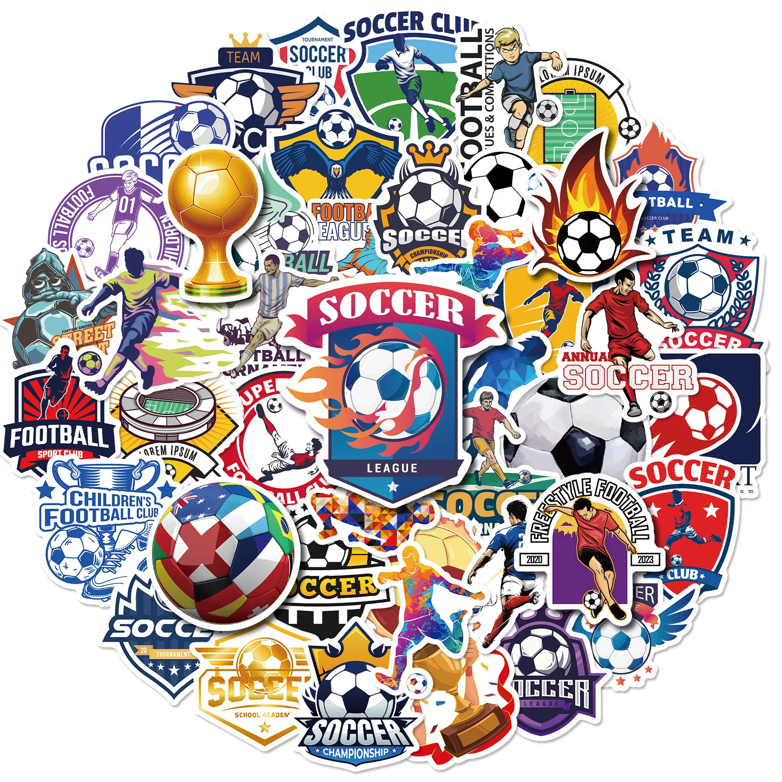 Football Sports Stickers Sticker | Stickers Laptops Football Ball - 3 ...