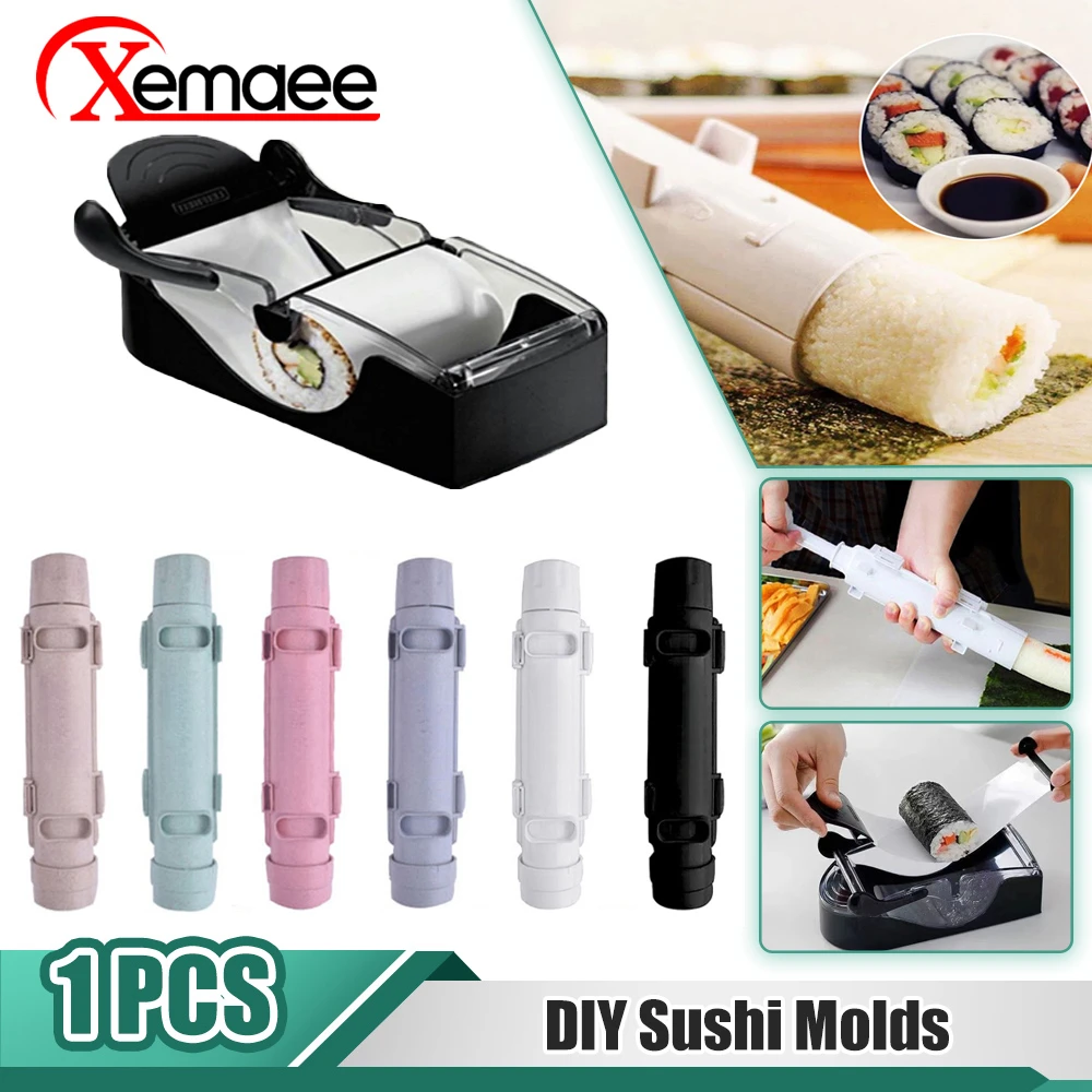 Quick-Sushi-Maker-Japanese-Roller-Rice-Mold-Bazooka-Vegetable-Meat ...