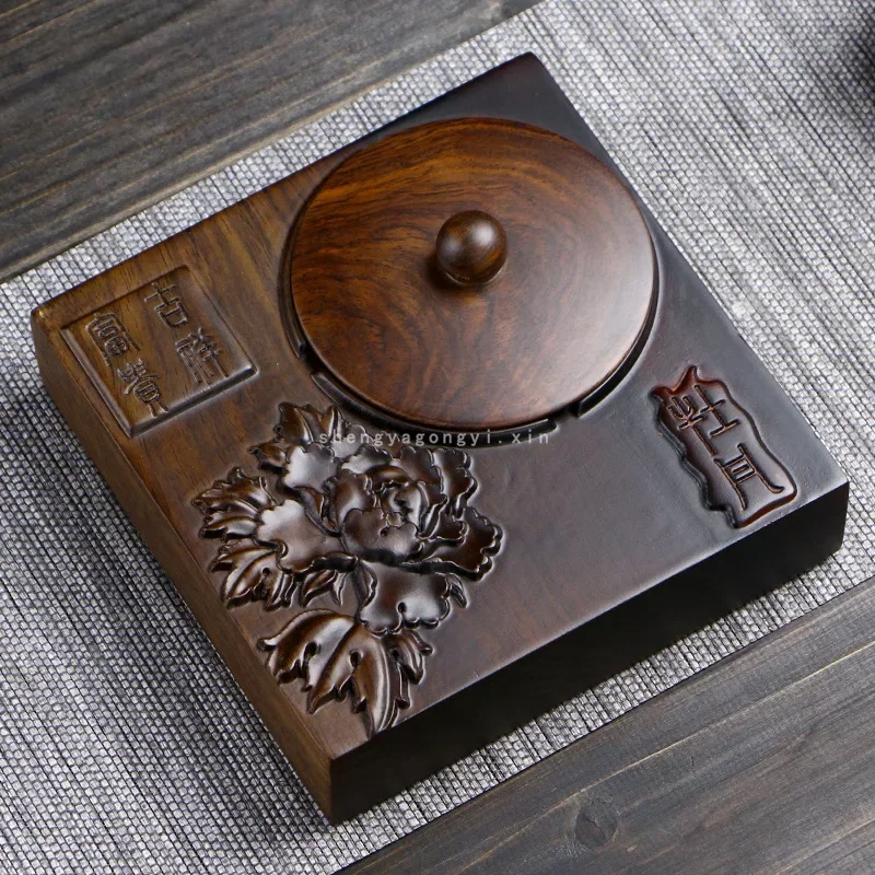 2021-new-home-life-ebony-wood-ashtray-creative-retro-Chinese-household ...