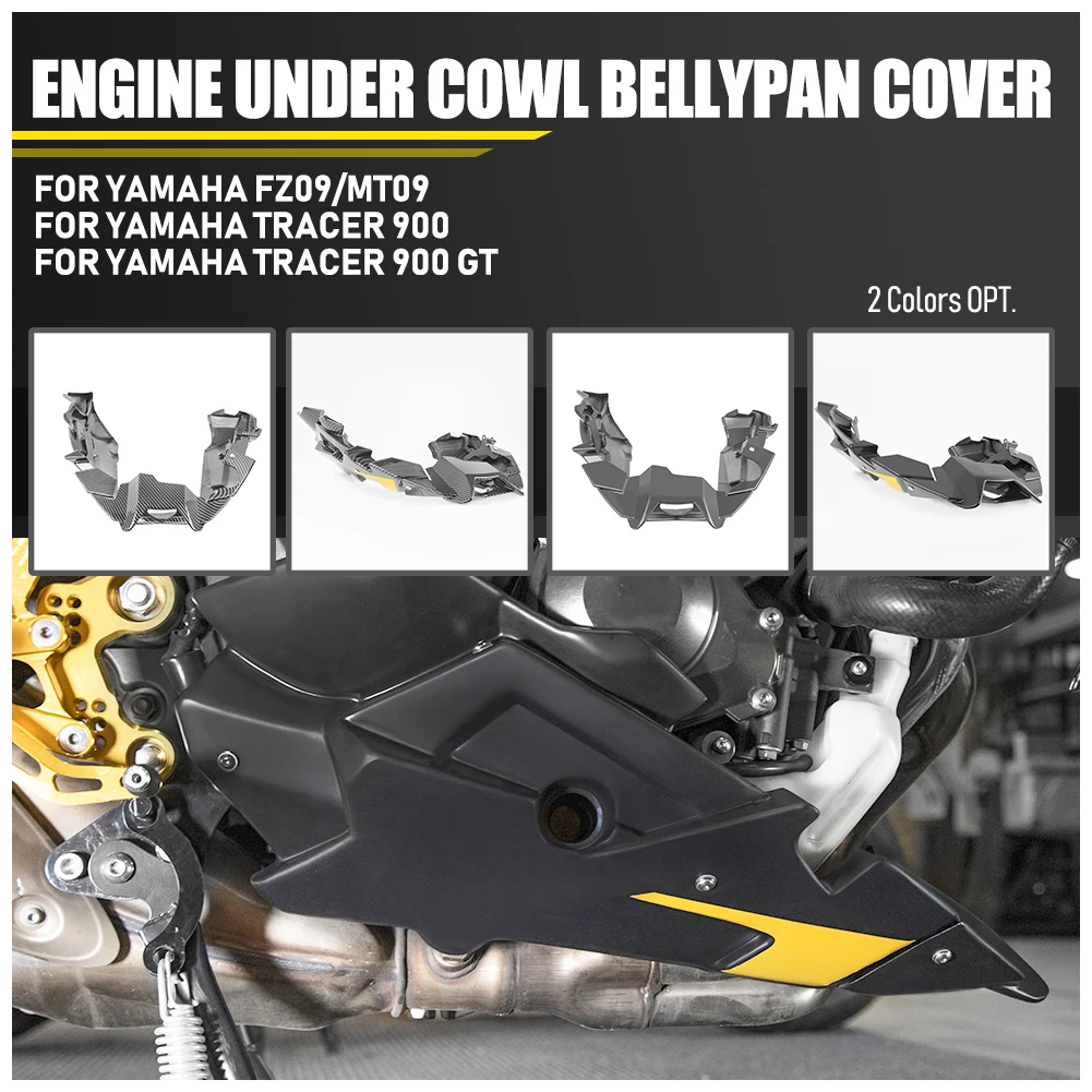 Belly-Pan-For-YAMAHA-MT09-FZ09-MT-09-Tracer-900-GT-Bellypan-Lower ...