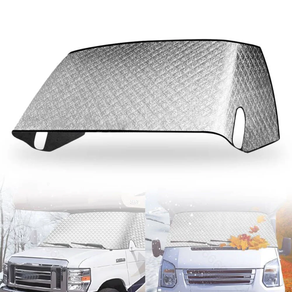 Windshield-Cover-RV-Window-Sunshade-Cover-Snow-Cover-for-Class-C-Ford ...