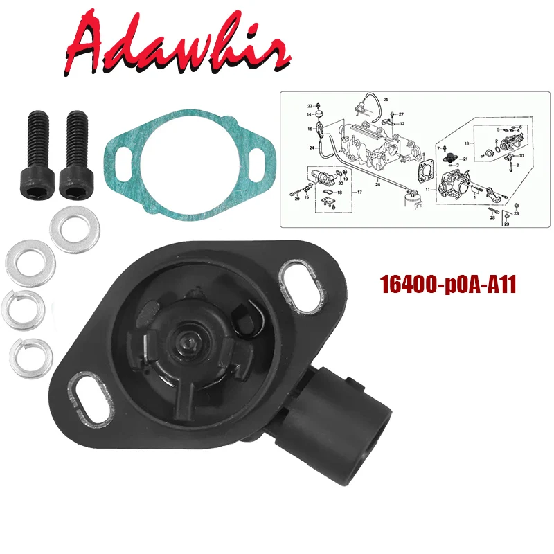 TPS Front Throttle Position Sensor 16400P0AA50 16400P06A11 911753 Fit ...