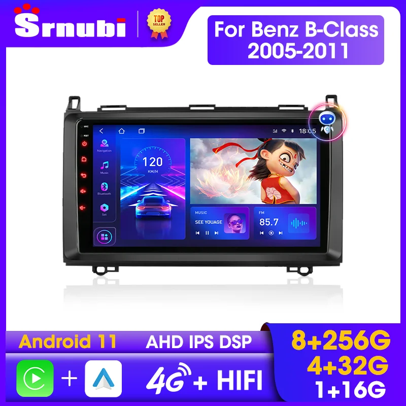 Srnubi-Android-11-Car-Radio-for-Mercedes-Benz-B-Class-B-Class-Viano ...