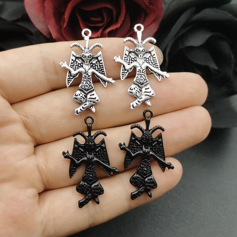 5pcs-3D-Gothic-Baphomet-Pendants-Satan-Charm-Satanic-Imprint-Lucifer ...