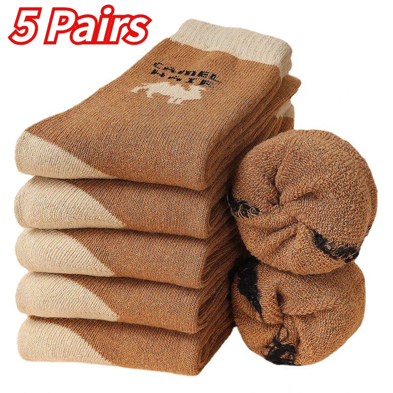 10pcs-Winter-Warmer-Mink-Fur-Socks-Thicken-Thermal-Wool-Cashmere-Snow ...