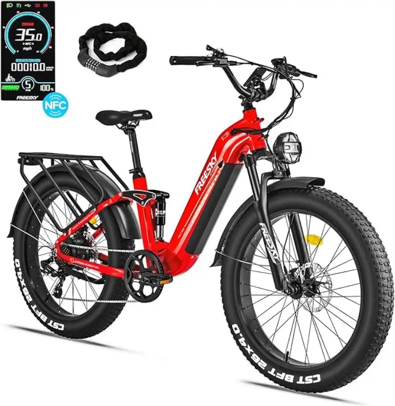 Bicicleta-el-ctrica-para-adultos-Motor-de-1600W-48V-20Ah-hasta-35mph-y ...