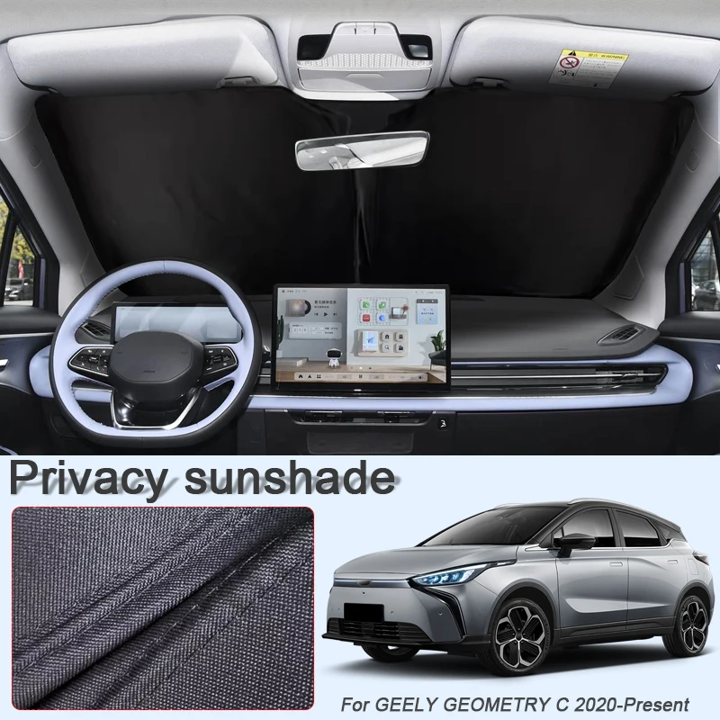 Car Black Window Privacy Sunshade For GEELY GEOMETRY C 2020-2026 Auto ...