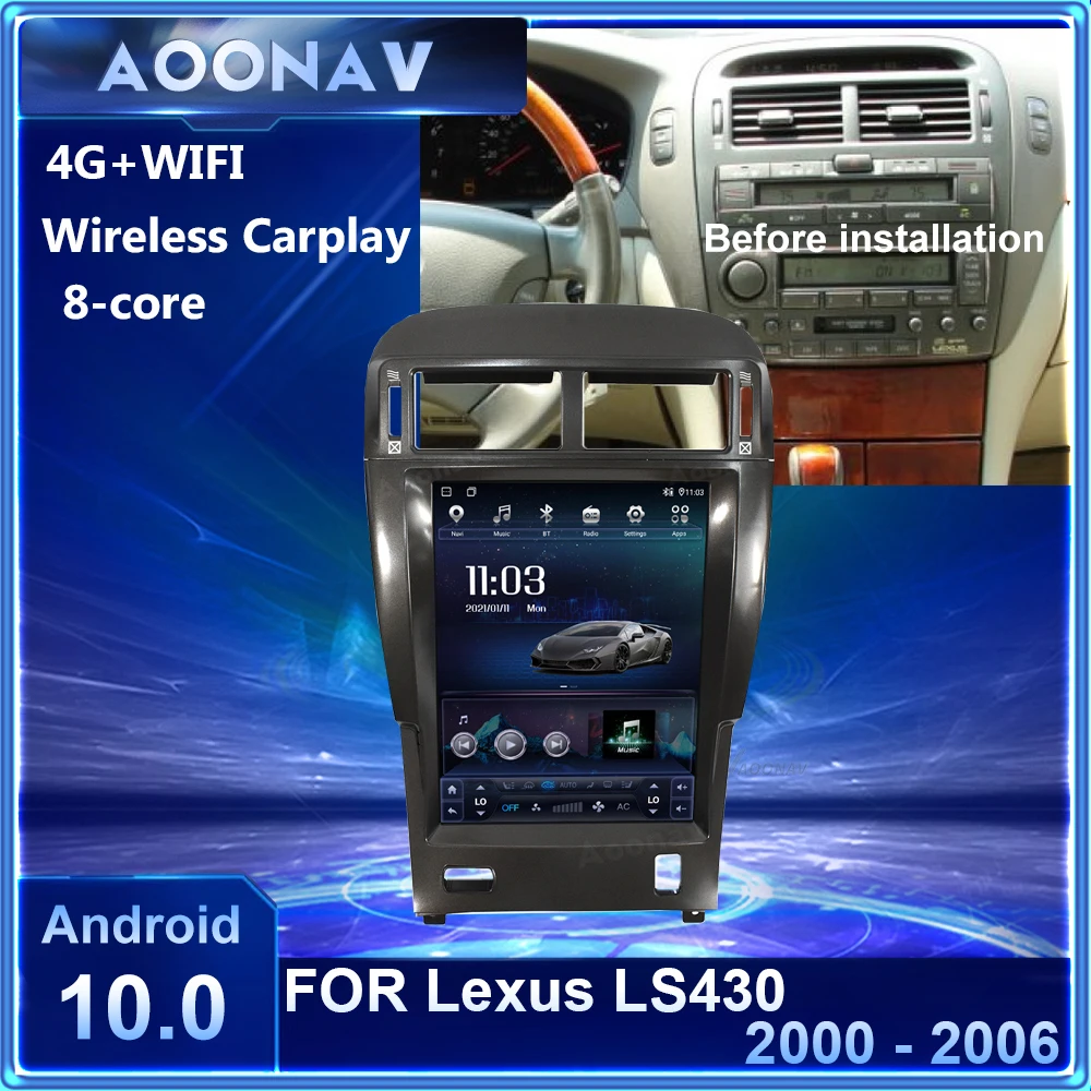 Android-10-0-car-radio-For-Lexus-LS430-XF30-LS-430-2000-2006-multimedia ...