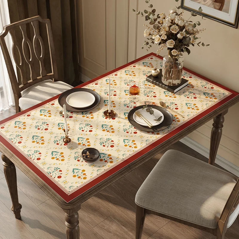 PVC-Tablecloth-Waterproof-Table-Mat-Oilproof-Rectangle-Table-Pad-Cover ...
