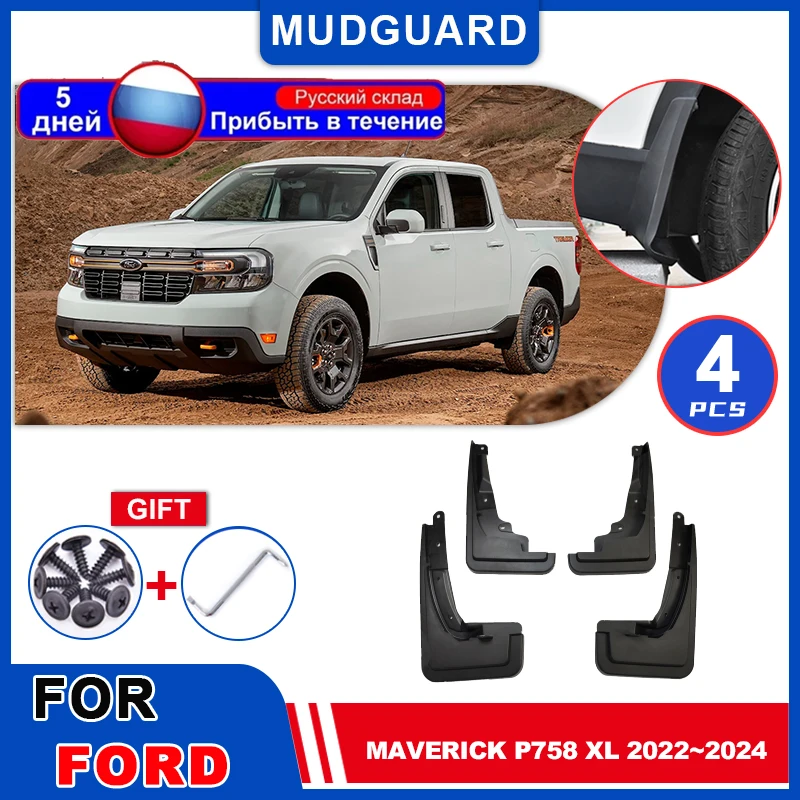 for-Ford-Maverick-P758-XL-XLT-2022-2024-Flares-Mudguards-Mudflaps ...