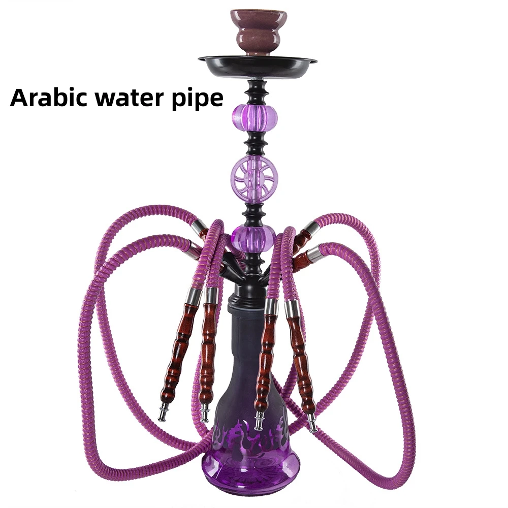 Juego-de-Pipa-de-Shisha-de-vidrio-rabe-con-cuenco-de-manguera-de-Hookah ...