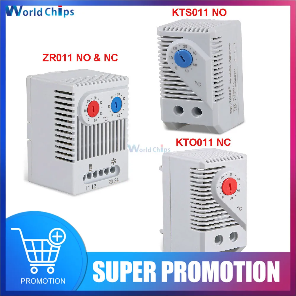 KTO011-KTS011-ZRO011-NC-NO-Thermostat-Normal-Open-Closed-Temperature-Controller-DIN-Rail-Cabinet ...