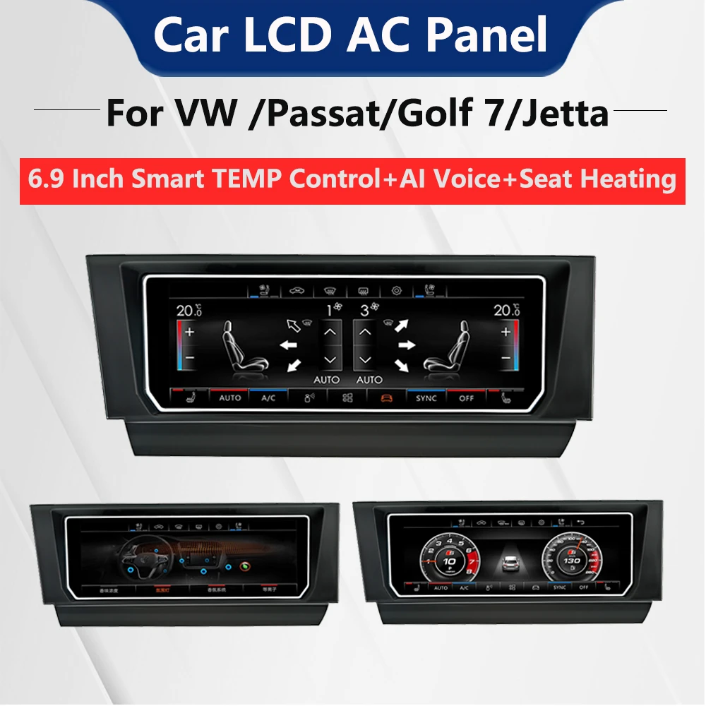 LCD AC Panel Touch Screen Car Air Conditioning Board Rear Climate ...