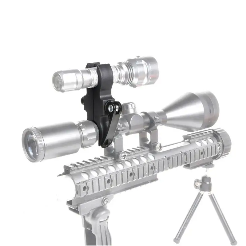 Tactical Flashlight Quick Mount Bracket Dia 25-30mm Hunting Torch Fixed ...